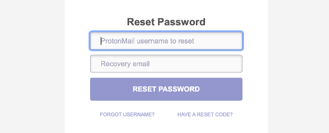 How to Reset a ProtonMail Password