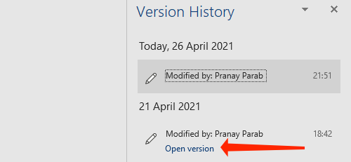 How to View and Restore Previous Versions of a Word Document