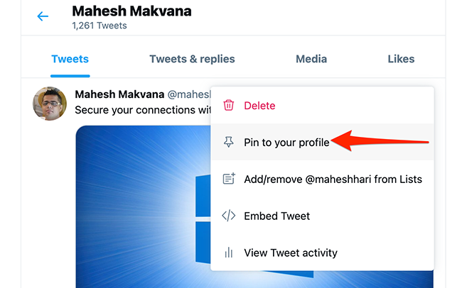 How to Pin a Tweet on Twitter