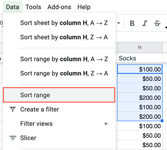 How to Sort in Google Sheets