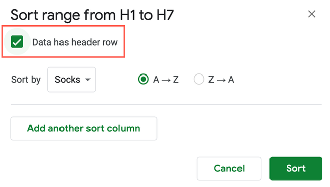 How to Sort in Google Sheets