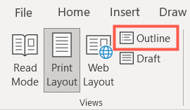 How to Use Outline View in Microsoft Word