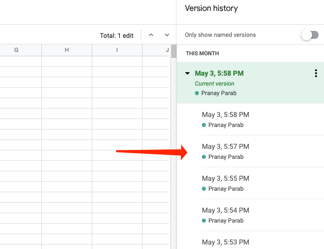 How to Check Version History in Google Sheets