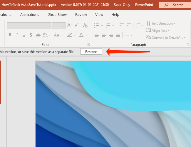 How to View and Restore Old Versions of PowerPoint Files