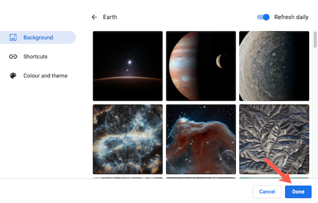 How to Automatically Change Google Chrome's New Tab Background