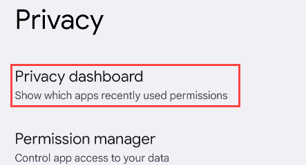 What Is the Privacy Dashboard on Android?