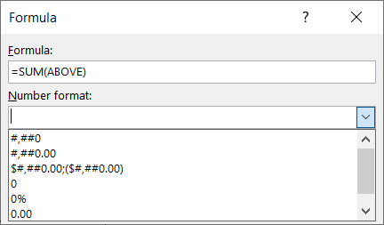 How to Add Formulas to Tables in Microsoft Word