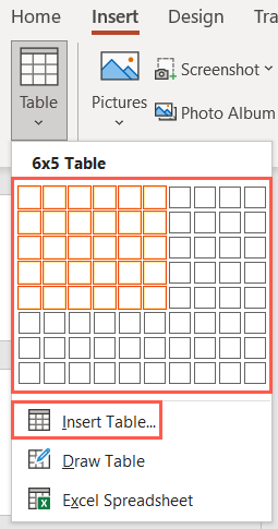 How to Insert and Format a Table in Microsoft PowerPoint