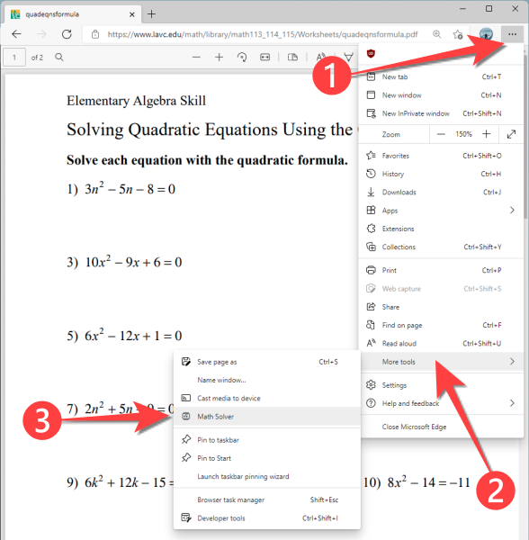 How to Use Microsoft Edge to Solve Math Problems