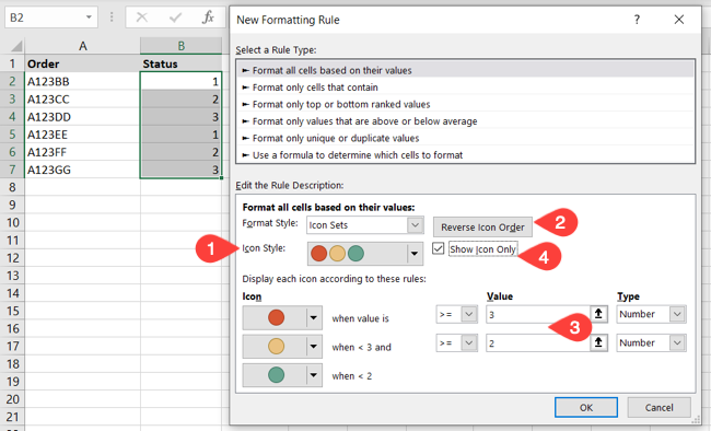 How to Use Icon Sets to Represent Values in Microsoft Excel