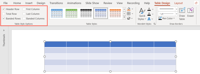 How to Insert and Format a Table in Microsoft PowerPoint
