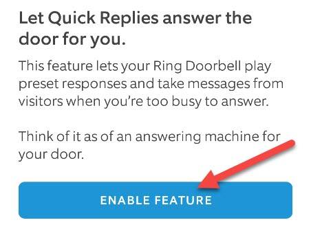 How to Use Quick Replies with a Ring Doorbell