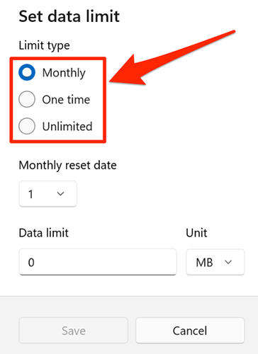 How to Set an Internet Data Limit in Windows 11