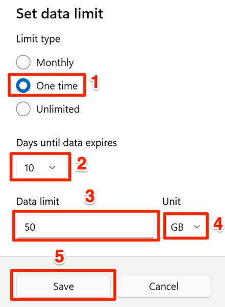 How to Set an Internet Data Limit in Windows 11