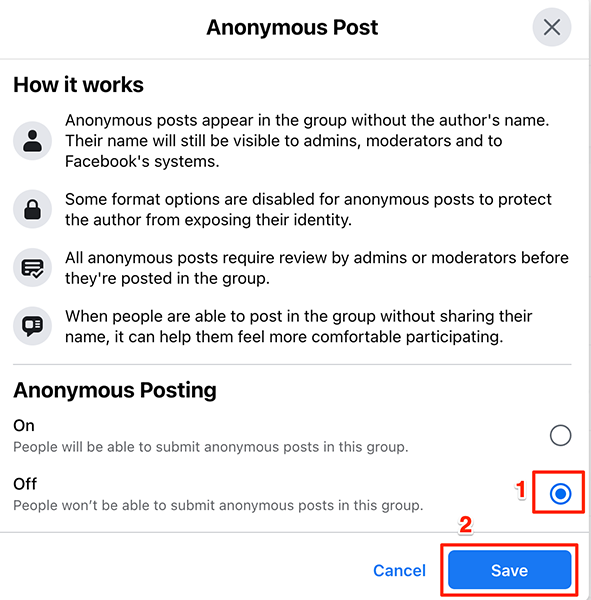How to Post Anonymously in a Facebook Group