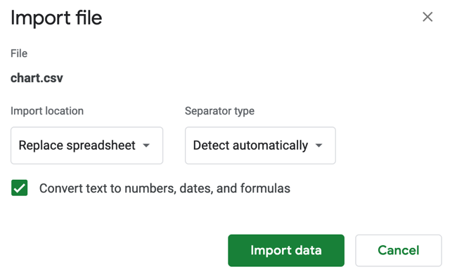 How to Import Different File Types into Google Sheets