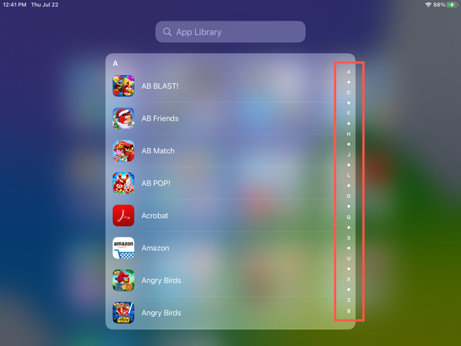 How to Use the App Library on iPad
