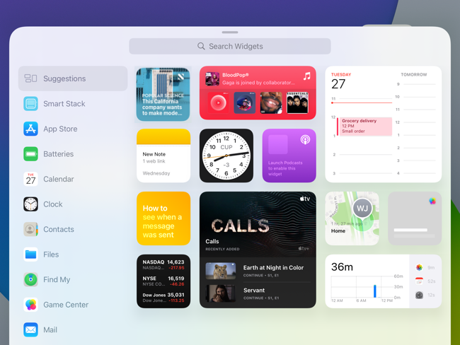 How to Use Home Screen Widgets on iPad