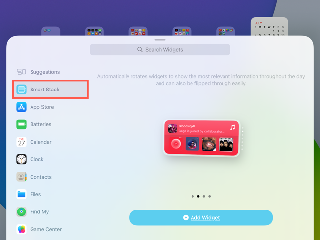 How to Use Home Screen Widgets on iPad