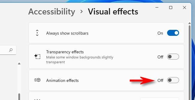 How to Turn Off Animations in Windows 11