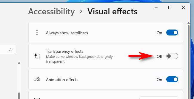 How to Turn Off Transparency in Windows 11