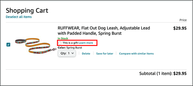 How to Give a Gift Receipt with an Amazon Purchase