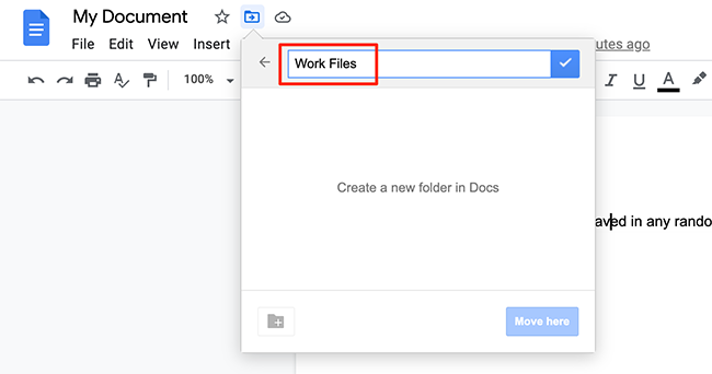How to Create a Folder in Google Docs