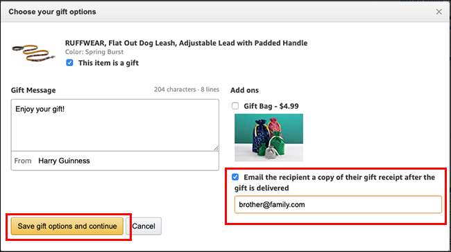 How to Give a Gift Receipt with an Amazon Purchase