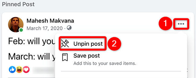 How to Pin a Post on Facebook