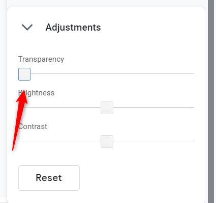 How to Make an Image Transparent in Google Slides