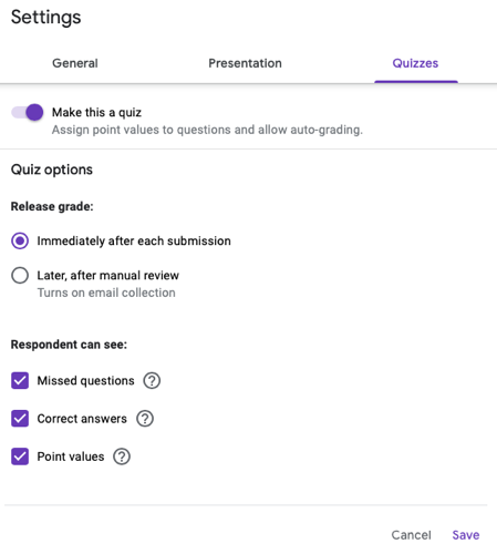 How to Create a Self-Grading Quiz in Google Forms