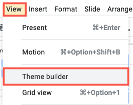How to Create Template Slides with Theme Builder in Google Slides