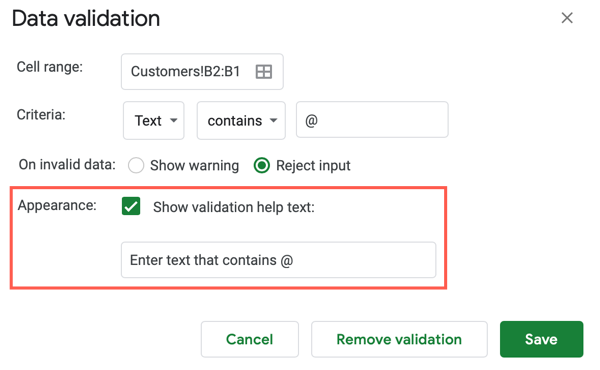 How to Restrict Data to Email Addresses in Google Sheets