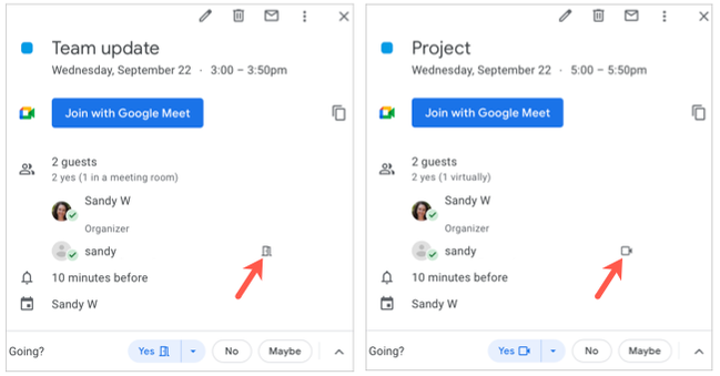 How to Respond to Google Calendar Events That You'll Join Virtually
