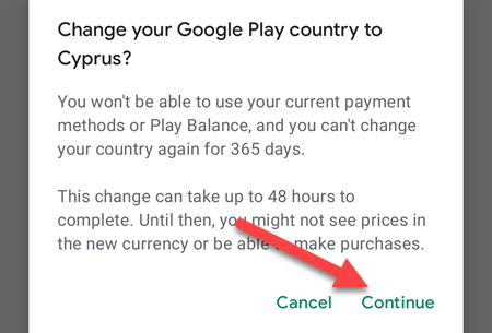 How to Change Country or Region in the Google Play Store
