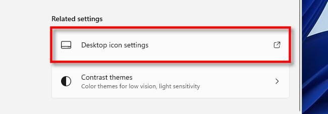 desktop icon settings