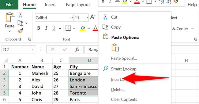 How to Insert Multiple Rows in Microsoft Excel