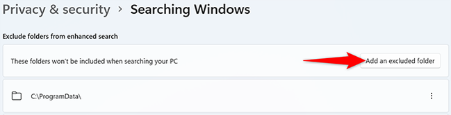 How to Hide Specific Folders From Search Results in Windows 11