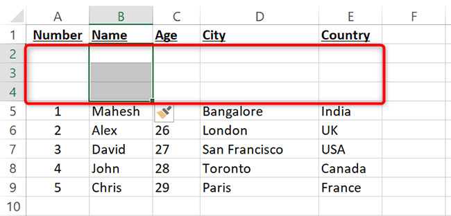 How to Insert Multiple Rows in Microsoft Excel