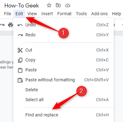 How to Search in Google Docs
