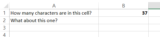 How to Count Characters in Microsoft Excel