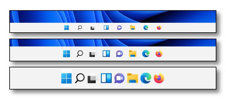 taskbar icon size