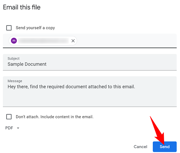 How to Email a Google Doc