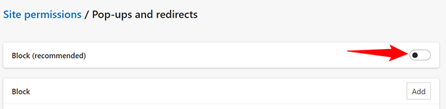 How to Disable the Pop-Up Blocker in Microsoft Edge