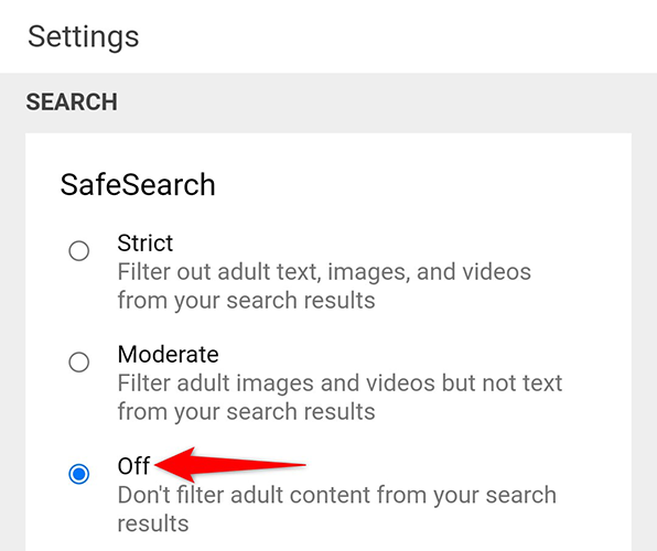 How to Turn Off SafeSearch on Google, Bing, Yahoo, and DuckDuckGo