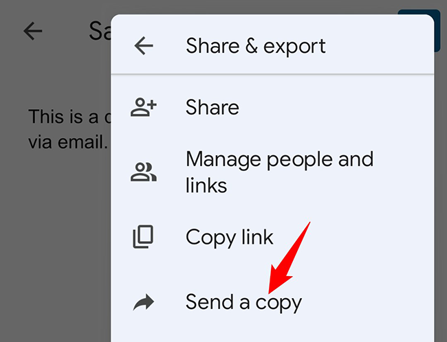 How to Email a Google Doc