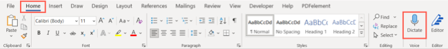 How to Dictate a Document in Microsoft Word