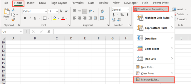 How to Manage Conditional Formatting Rules in Microsoft Excel