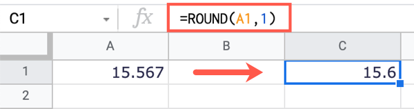 How to Round Numbers in Google Sheets
