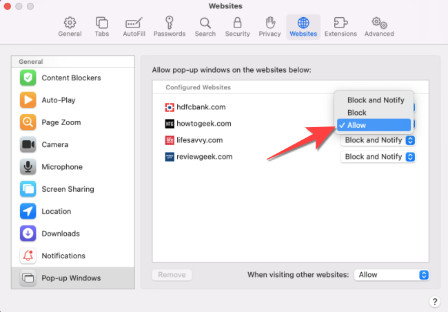 How to Disable the Pop-Up Blocker in Safari on Mac